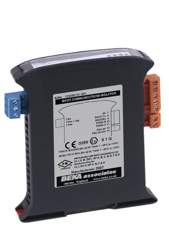 BEKA BA201 Intrinsically Safe Communications Isolator
