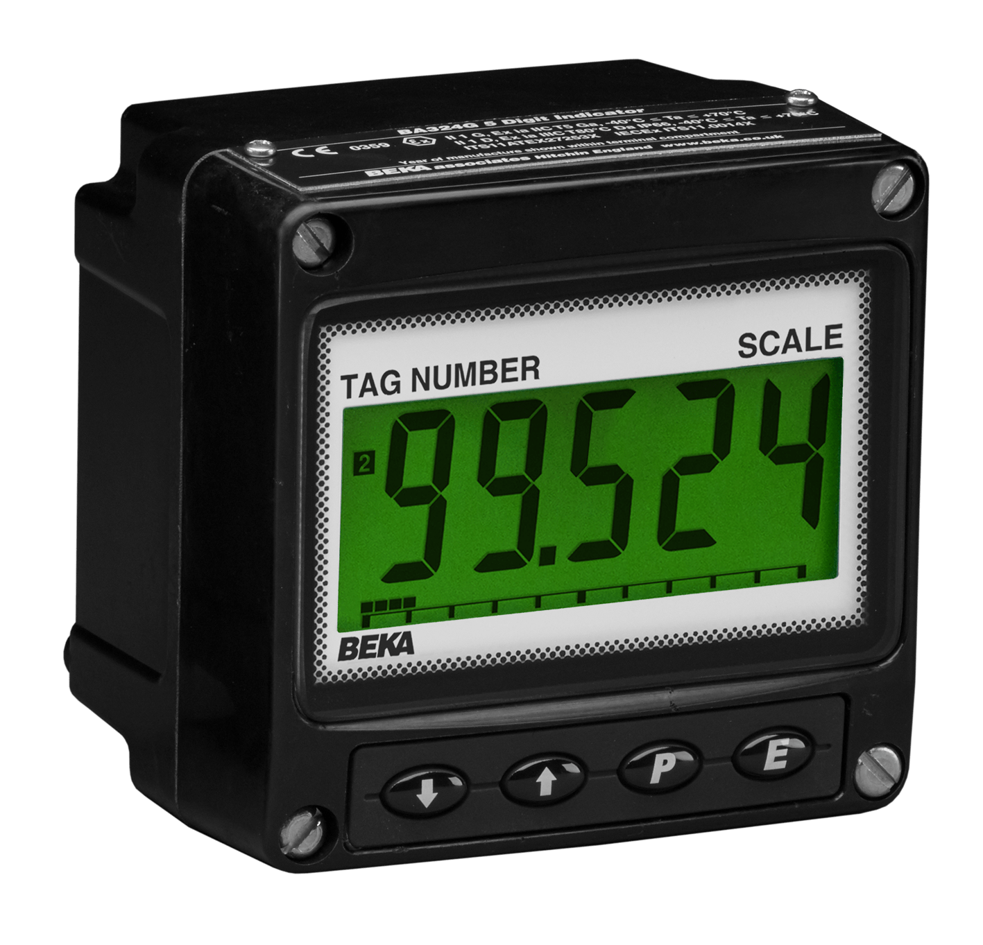 BEKA BA524G General Purpose Loop Powered Digital Indicator, Field Moun